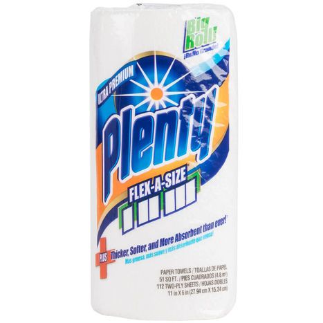 Buy Plenty Flex-A-Size Paper Towels - 12 Count Online | Mercato