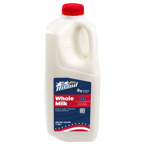 Buy Hiland Whole Milk - one half gallon Online | Mercato