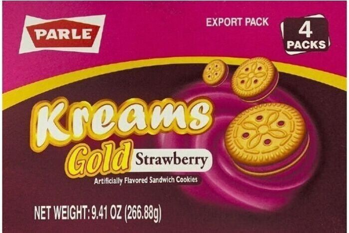 Buy arle Kreams Gold Strawberry Biscuits Fami... Online | Mercato