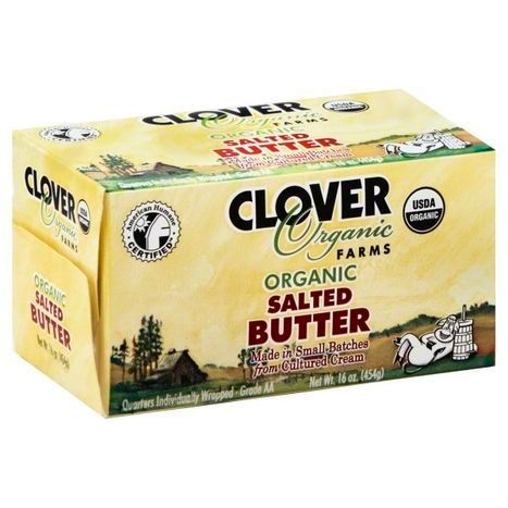 Buy Clover Butter, Organic, Salted, Sweet Cream Online | Mercato