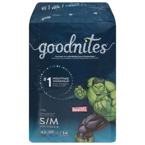 Buy GoodNites Nighttime Marvel S/M Underwear ... Online | Mercato