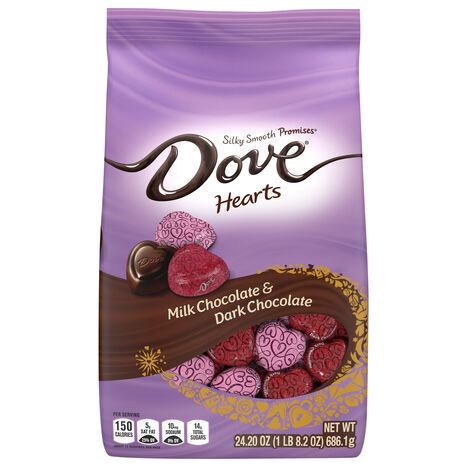 Buy Dove Candy, Hearts, Milk Chocolate & Dark... Online | Mercato