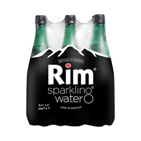 Buy Rim Sparkling Water - 6 Pack (1 Liter Each) Online | Mercato