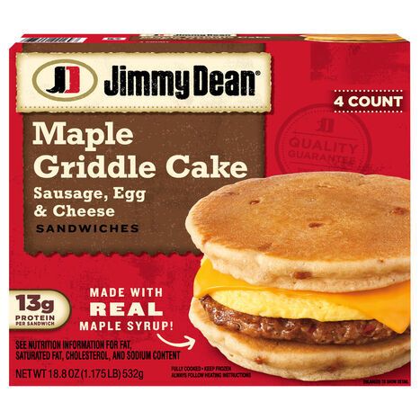 Buy Jimmy Dean Maple Griddle Cake Sausage, Eg... Online | Mercato