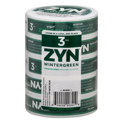 Buy Zyn Nicotine, 3 mg, Wintergreen, Pouches ... Online | Mercato