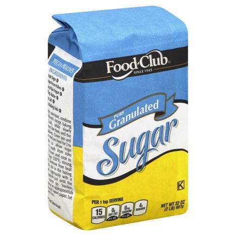 Buy Food Club Sugar, Pure Granulated - 2 Pounds Online | Mercato