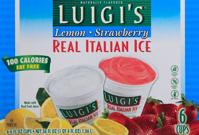 Buy Luigi's Real Italian Ice, Lemon & Strawbe... Online | Mercato