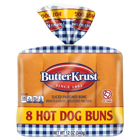 Buy Butter Krust Sliced Enriched Hot Dog Buns... Online | Mercato