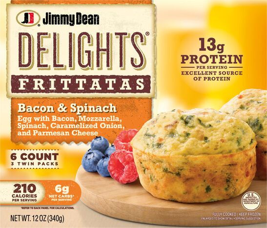 Buy Jimmy Dean Bacon & Spinach Frittatas - 3 ... Online | Mercato
