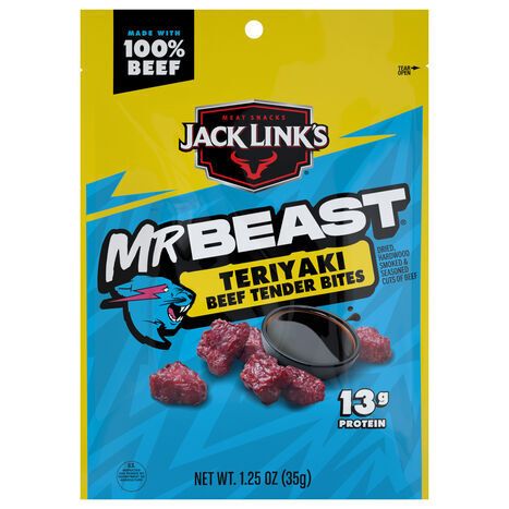 Buy Jack Link's Mr Beast Teriyaki Beef Tender... Online | Mercato