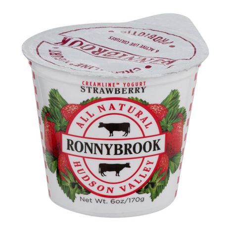 Buy Ronnybrook Strawberry Yogurt - 6 Ounces Online | Mercato